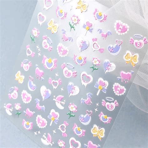 3d엠보 네일스티커 261 캔디 하트