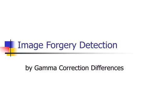 ppt image forgery detection powerpoint presentation free download
