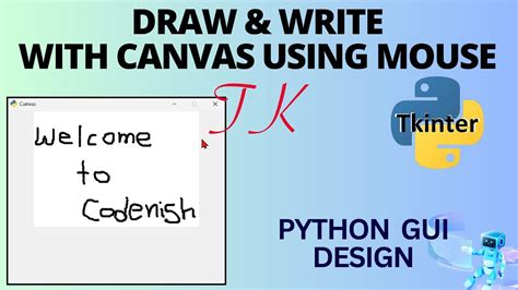 Python 11 Tkinter Tutorial For Beginners Draw And Write In Mouse