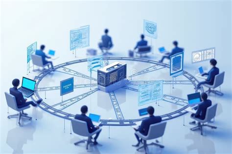 Optimized Workflow Through Automation Stock Illustration Illustration