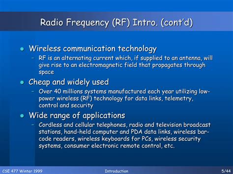 Radio Frequency Data Communication Dtppt