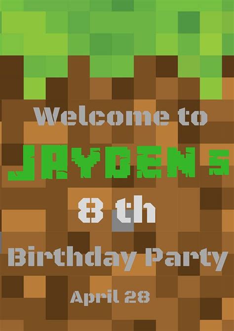 Minecraft Welcome Sign Handmade Ts Vintage And On Trend Clothes