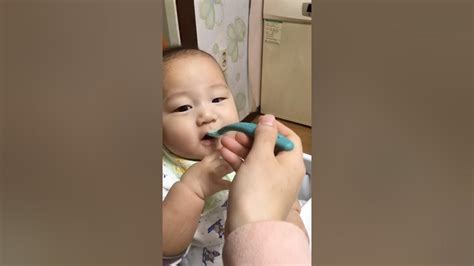 6개월 아기 첫 미음 첫이유식 미음시식 첫맘마 Youtube