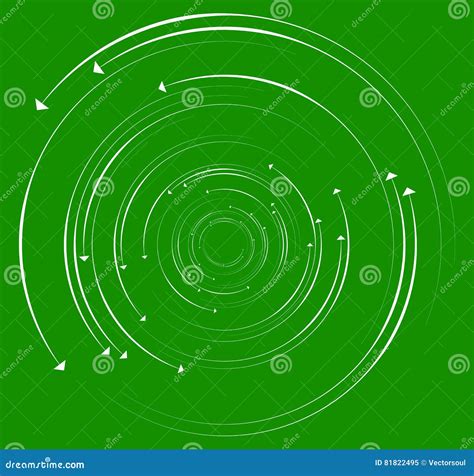 Concentric Circular Arrows Random Dynamic Circle Arrows Stock Vector Illustration Of