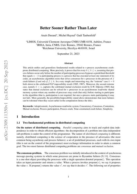 Better Sooner Rather Than Later Deepai