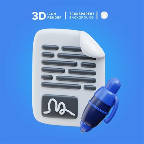 Premium Psd Psd Business Document 3d Illustration