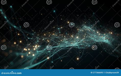 Abstract Plexus Spline Wave Geometry Background Artificial Intelligence Concept Generative Ai