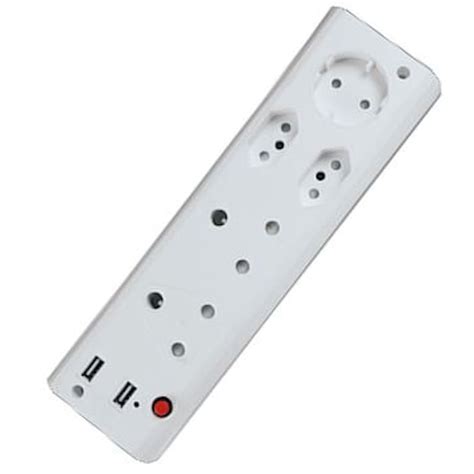 38 Off On 5 Way Multi Plug Extension Cables Onedayonly