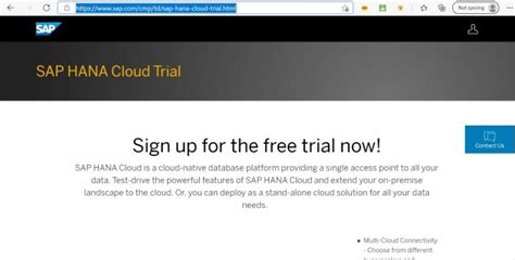 Create Sap Hana Trial Account Discovering Abap