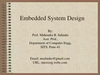 PPT Embedded System Design Process With Example PowerPoint Presentation ID