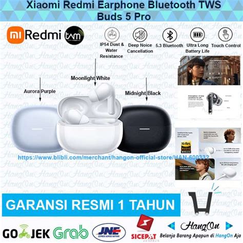 Promo Xiaomi Redmi Buds Pro Earphone Bluetooth Ip Waterproof Tws Aurora Purple Diskon