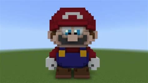 How To Build Mario In Minecraft With Action Feature Youtube