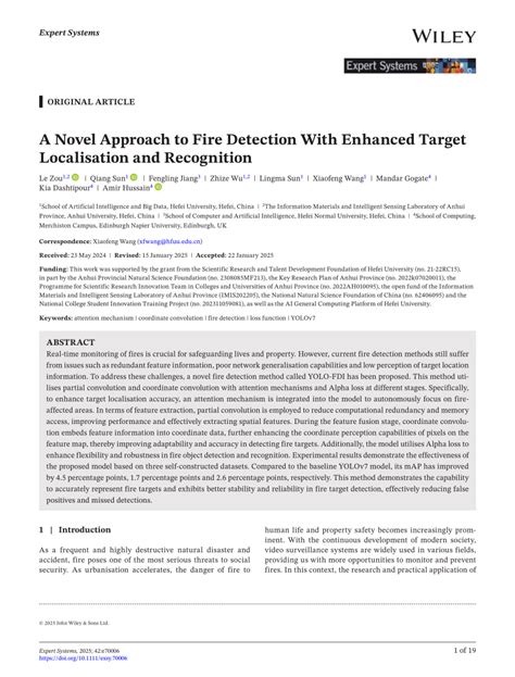 A Novel Approach To Fire Detection With Enhanced Target Localisation