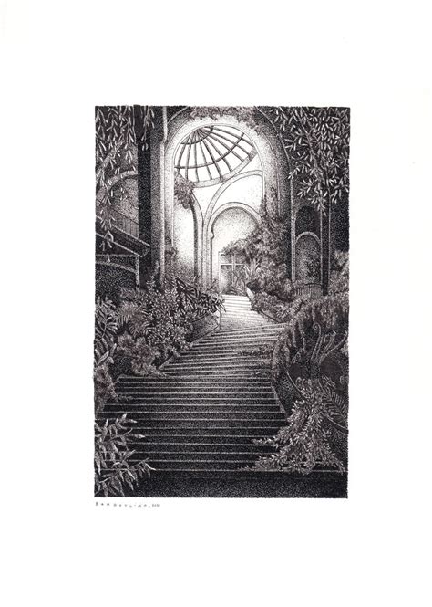 Illustration Originale De Manon Diemer Les Escaliers Sauvages