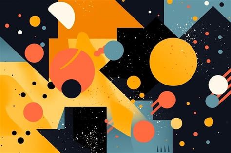 Premium Ai Image A Close Up Of A Colorful Abstract Design With A Lot Of Shapes Generative Ai