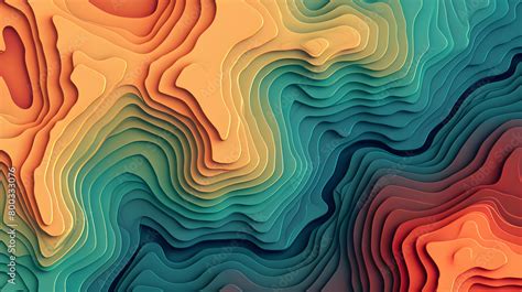 3d Topographic Map Background Concept Topo Contour Map Rendering 3d