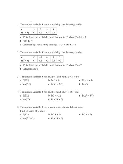 Expected Value And Variance Pdf