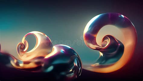 Liquid Mercury Dynamic Glossy Fluid Abstract Sci-fi Tech Trendy ...