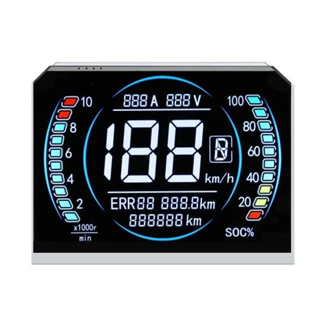Va Btn Segment Display Module Segment LCD Display With Backlight Negative Display And Silk