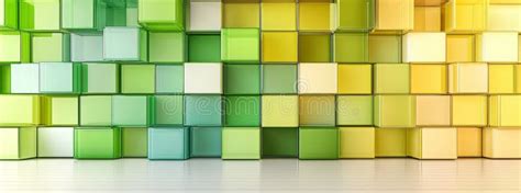 Digital Art Background With Abstract Geometric Cubes Modern And Futuristic Design Stock Image