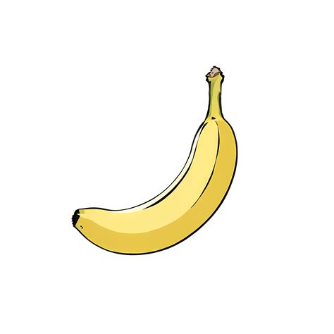 Banana Hand Drawn Cartoon Style Illustration Ai Generated 29573533 Png