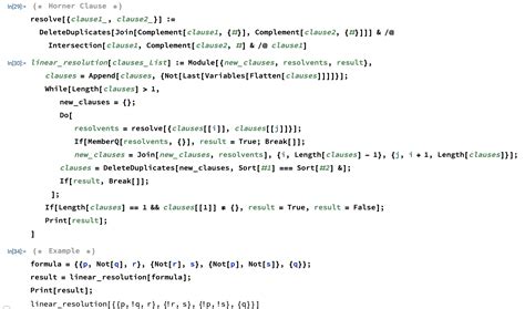 can someone explain to me why is this program horner clause not