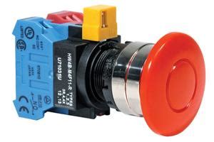 Idec HW4B Series 22mm IEC Style Global Pushbutton Momentary Function With Non Illuminated Large