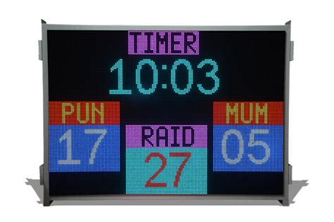 Led Multicolour Multisport Scoreboard Vertaxis