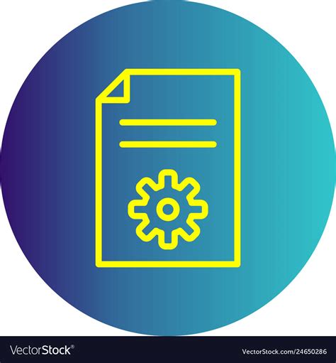 Setting Document Icon Royalty Free Vector Image