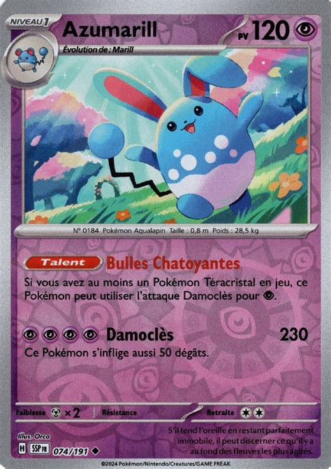 Ev08 074 191 Azumarill Pokémon