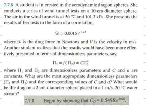 Solved A Student Is Interested In The Aerodynamic Drag Chegg