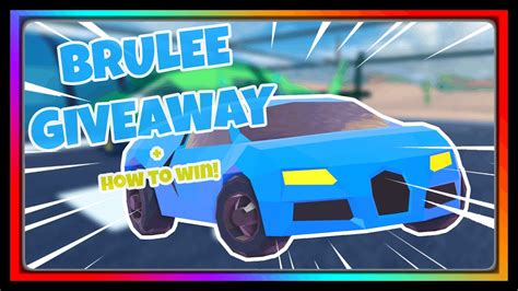 Free Brulee Giveaway In Jailbreak Roblox Youtube