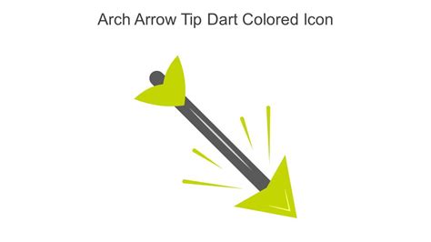 Arch Arrow Tip Dart Colored Icon In Powerpoint Pptx Png And Editable Eps Format Ppt Example