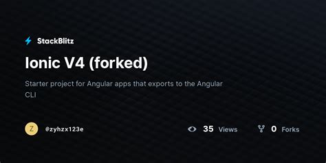 ionic v4 forked stackblitz