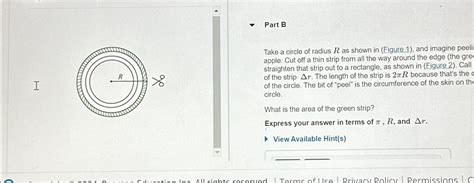 Solved Part B NTake A Circle Of Radius R As Shown In Chegg