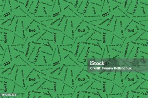Slang For Programmers Cybersport Seamless Vector Isolated Pattern Green