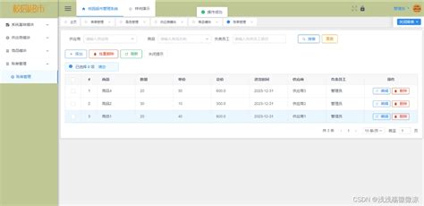 校园超市管理系统（javavuespringbootmysql） Csdn博客