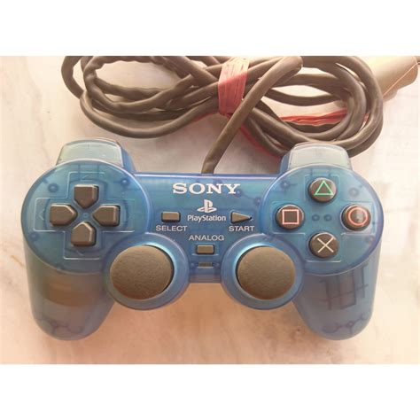Rare Blue Plastic Sony Analog Ps1 Controller Limited Shopee Malaysia