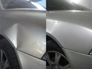 Удаление вмятины на авто без покраски