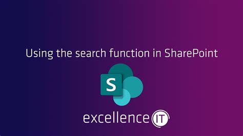 Using The Search Function In Sharepoint Online Youtube