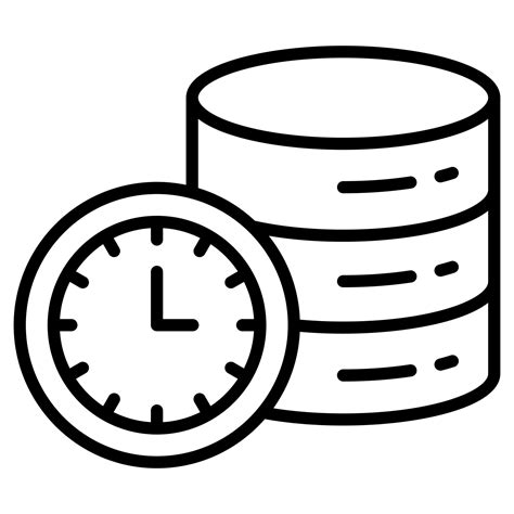 real time data icon line vector illustration 38493946 vector art at