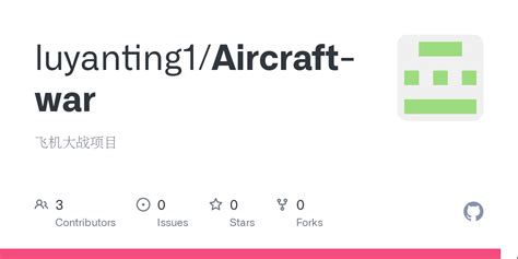GitHub luyanting Aircraft war 飞机大战项目