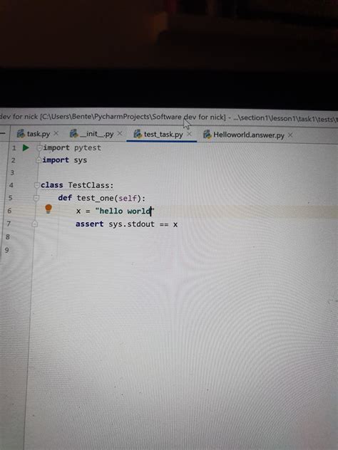 Solved Dev For Nick C Users Bente Pycharmprojects Software Chegg