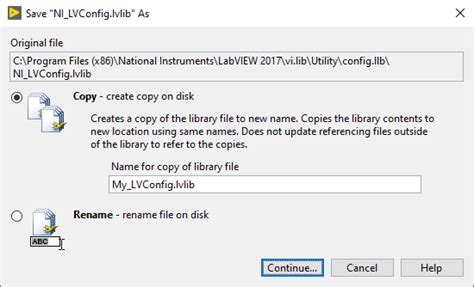 Solved How To Copy And Customize Nilvconfiglvlib Ni Community