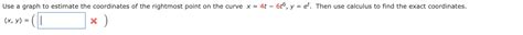 solved use a graph to estimate the coordinates of the