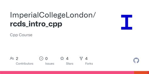 GitHub ImperialCollegeLondon Rcds Intro Cpp Cpp Course