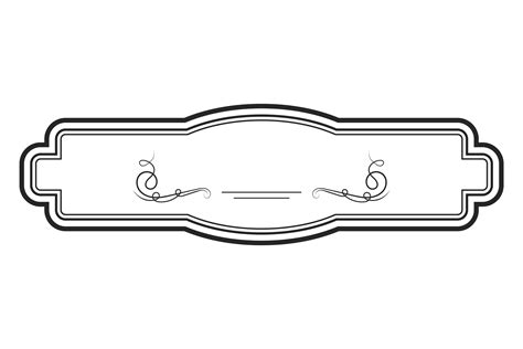 Decorative Label Template Ornate Black Graphic By Onyxproj · Creative