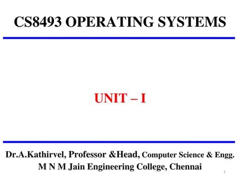 Introduction To Operating Systems Pdf