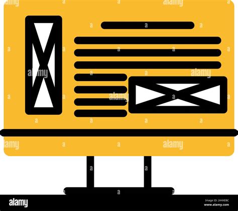 Wire Frame Icon Illustration Vector On A White Background Stock