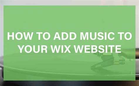 How To Add Music To Your WIX Website Master And Enhance Your Knowledge ProfileTree